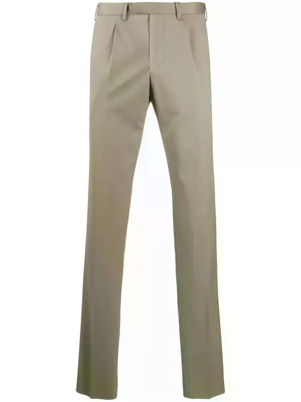 DELL'OGLIO Slim-fit Tailored Trousers - Neutrals