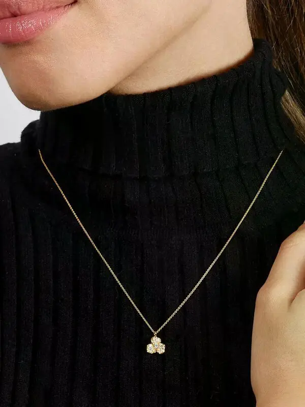 LEO PIZZO 18kt Yellow Diamond Pendant Necklace