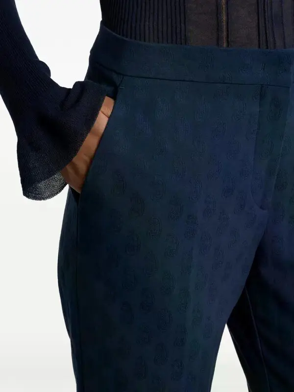 Etro Jacquard Cropped Trousers