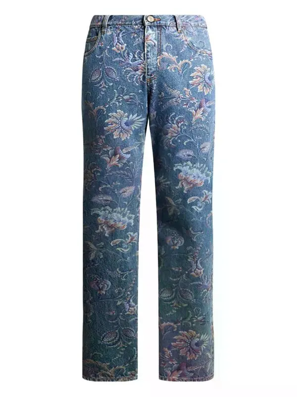 Etro Floral Motif Jeans