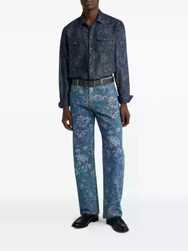 Etro Floral Motif Jeans