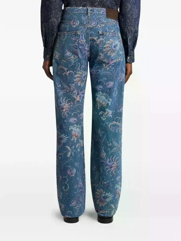 Etro Floral Motif Jeans
