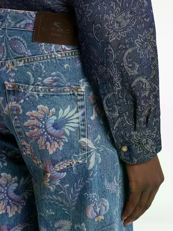 Etro Floral Motif Jeans