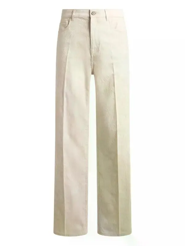 Etro Pressed Creases Leafy Jeans