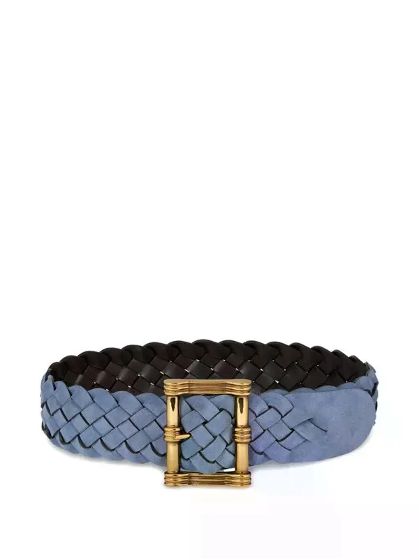 Etro Woven Reversible Belt - Blue