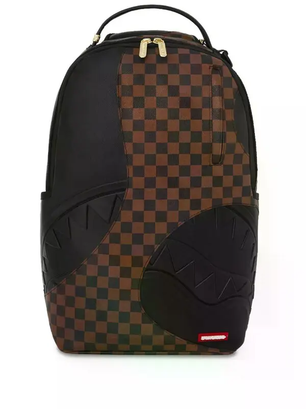 SPRAYGROUND Jetstream Check Embossed Backpack - Brown