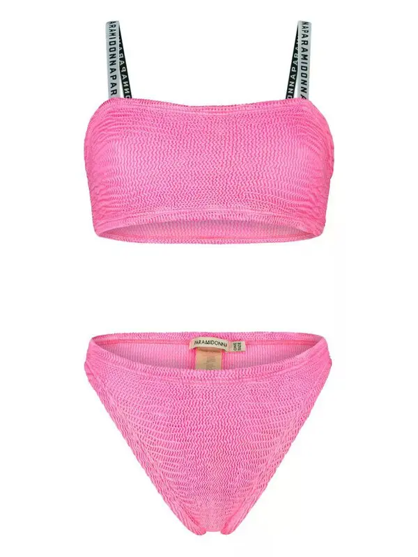 PARAMIDONNA Branded-straps Bikini - Pink