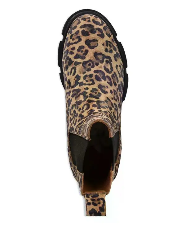 SUMMERY COPENHAGEN Leopard-print Chelsea Boots