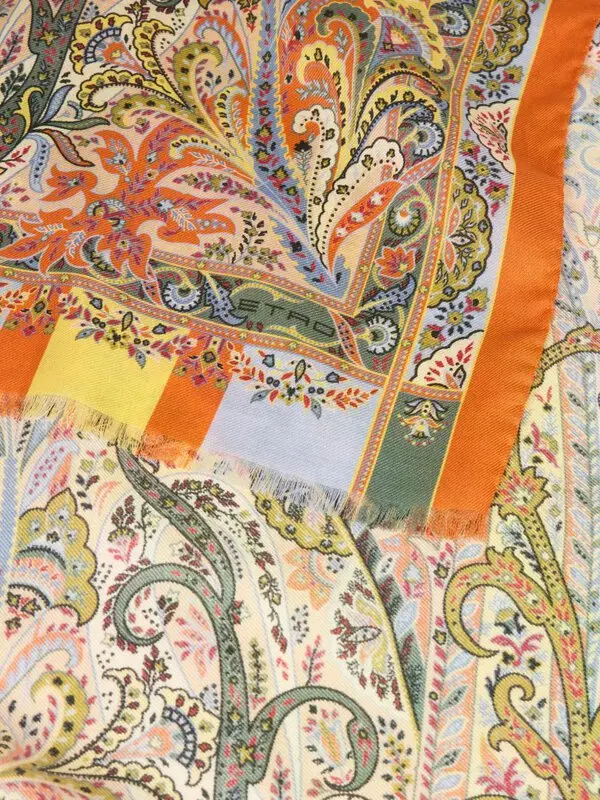 Etro Paisley Scarf - Blue