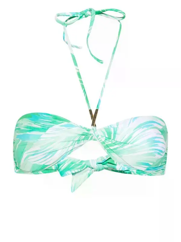 Melissa Odabash Rainforest-printed Bikini Top - Green