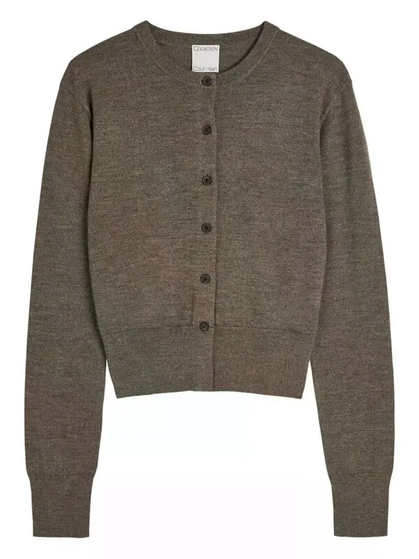 Calvin Klein Lila Button Cardigan - Brown