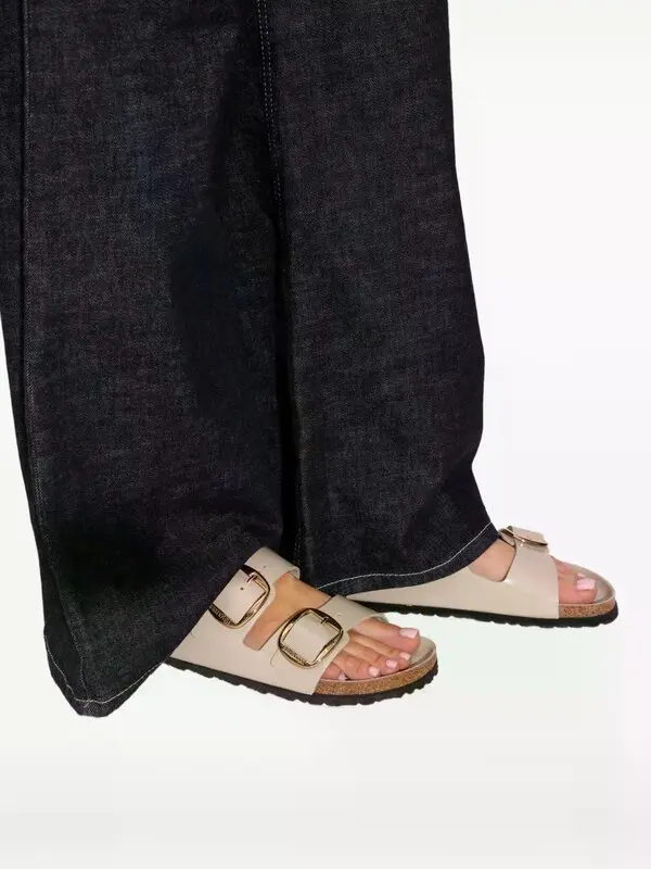 BIRKENSTOCK Arizona Big Buckle Slides - Neutrals