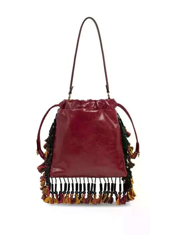 Etro Kalispera Leather Bucket Bag - Red