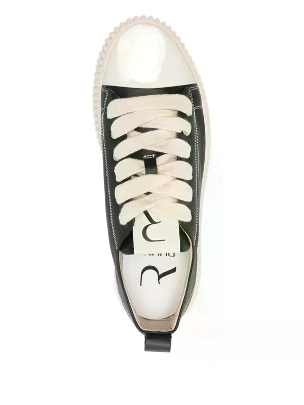 RHUN Contrast-stitching Sneakers - Black