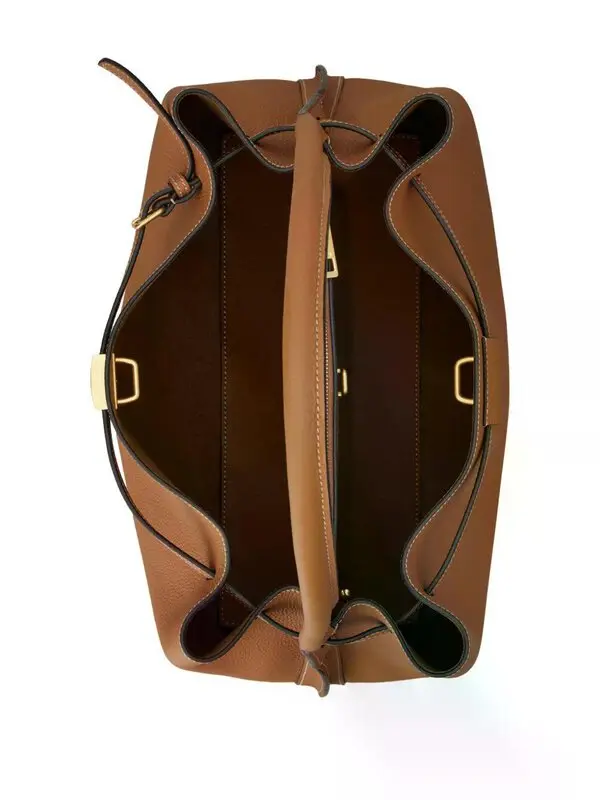 TOD'S Buckle-detail Tote Bag - Brown