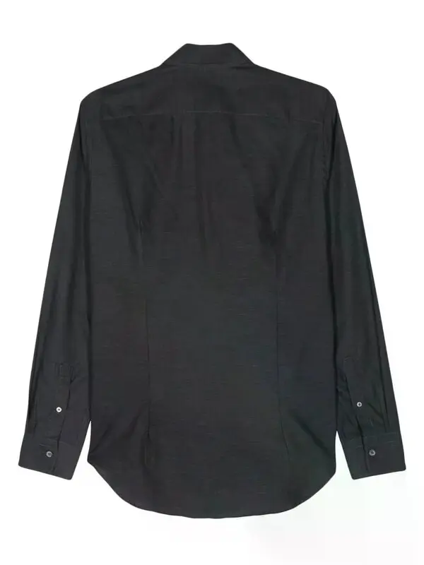Canali Cutaway-collar Cotton Shirt