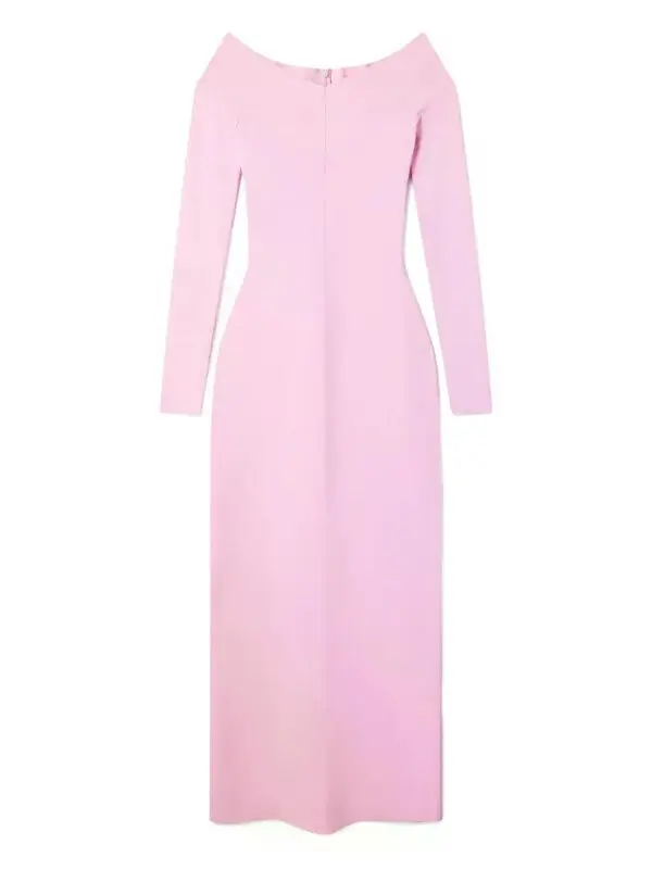 Stella McCartney Off-shoulder Long-sleeve Midi Dress