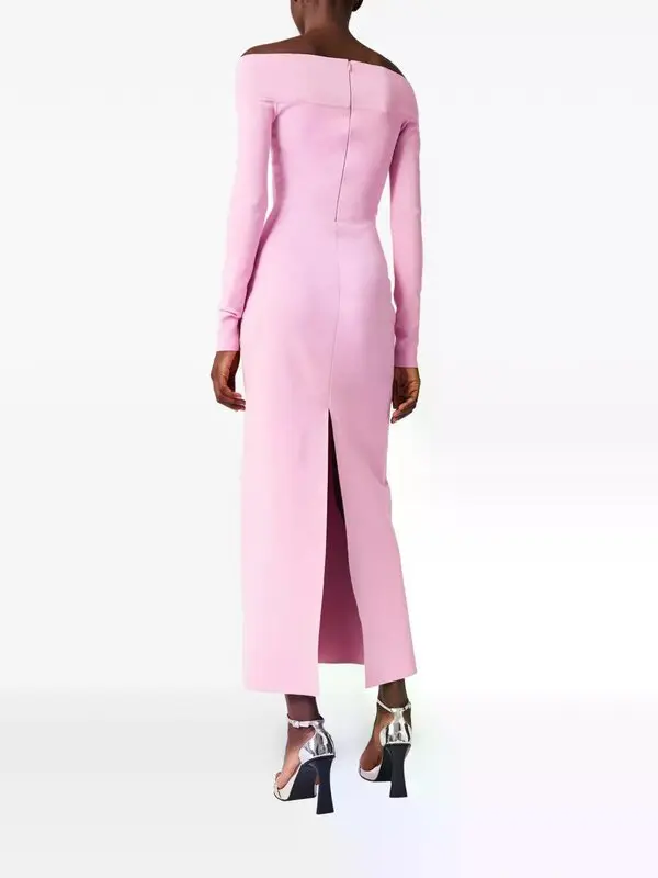 Stella McCartney Off-shoulder Long-sleeve Midi Dress