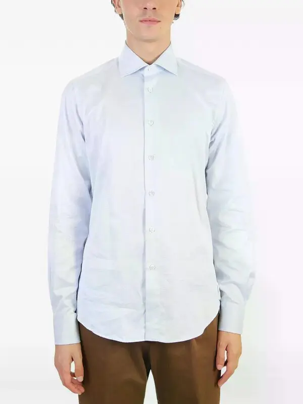 DELL'OGLIO Micro-dot Patterned Shirt