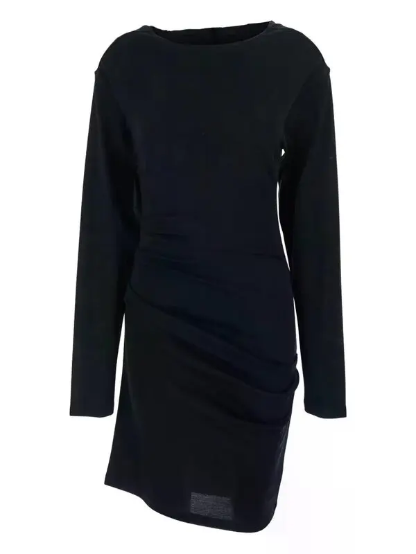 Max Mara Gathered Virgin Wool Dress