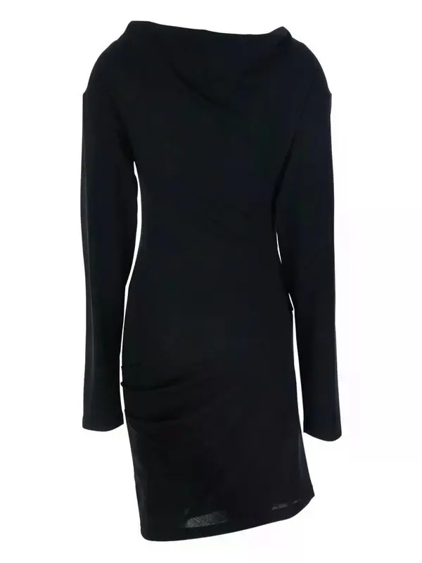 Max Mara Gathered Virgin Wool Dress