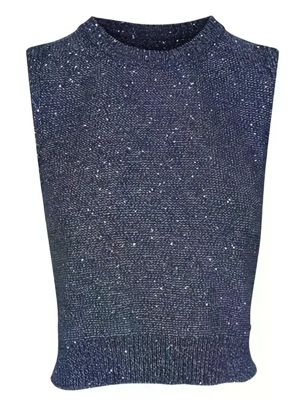 Akris Sequin-embellished Top - Blue