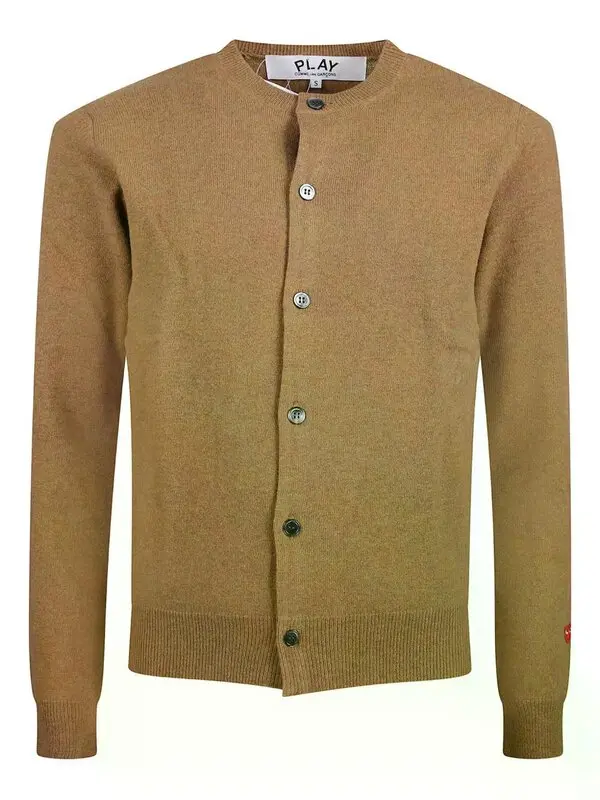 Play Comme Des Garcon Heart-motif Cardigan