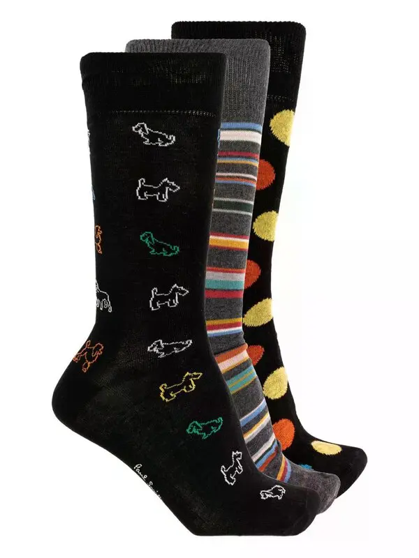 Paul Smith Patterned Crew Socks