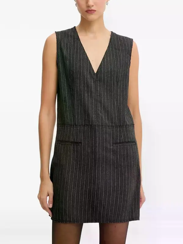 Iceberg Striped Mini Dress - Grey