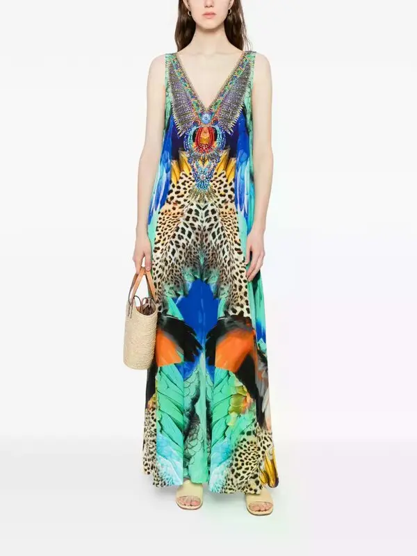 Camilla Graphic-print Flared Jumpsuit