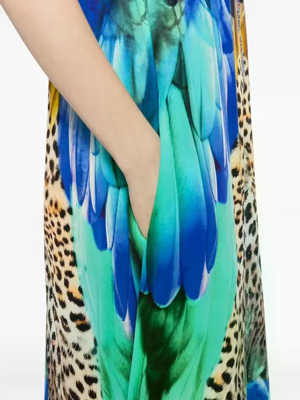 Camilla Graphic-print Flared Jumpsuit