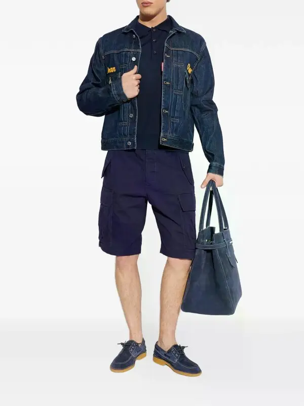 Dsquared2 Buttoned Polo Shirt - Blue