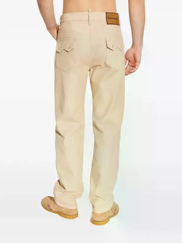 Dsquared2 Zip-up Back-patch Trousers