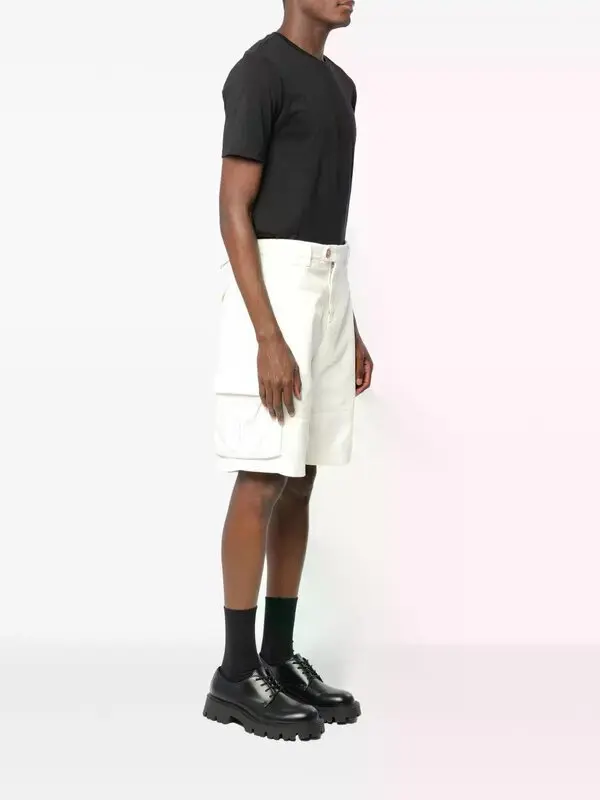 Brunello Cucinelli Cotton Cargo Shorts - White