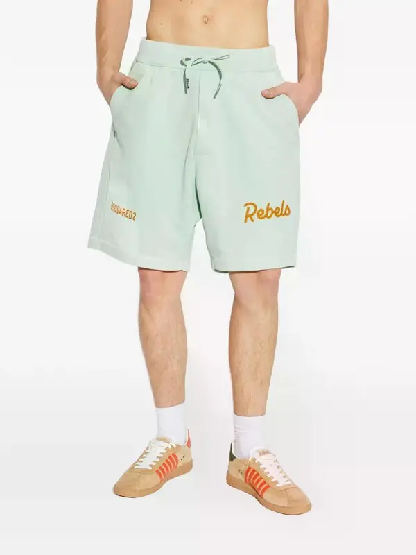 Dsquared2 Logo-detail Track Shorts - Green