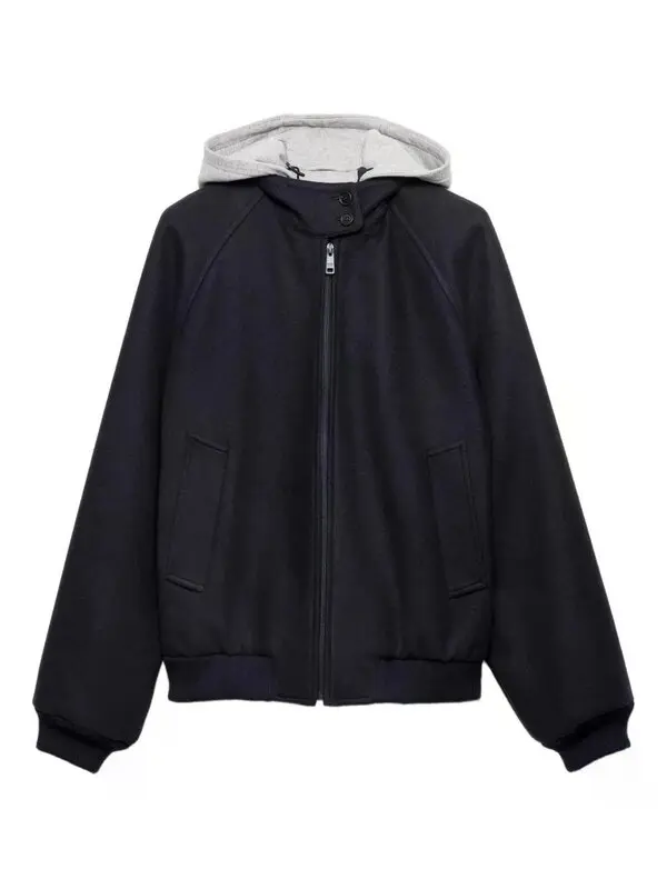 Prada Hooded Zip-up Jacket