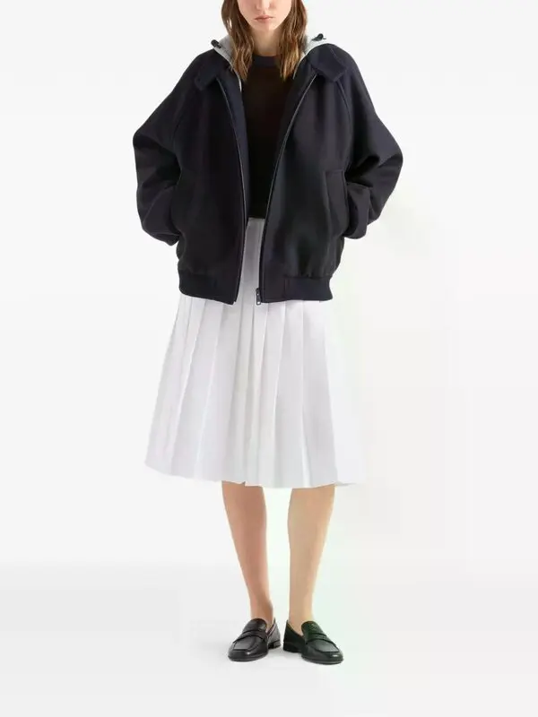 Prada Hooded Zip-up Jacket