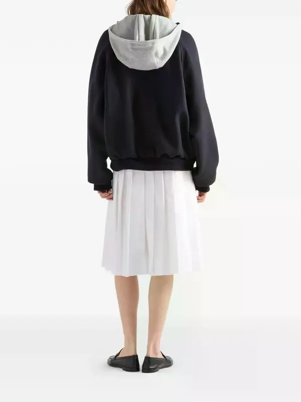 Prada Hooded Zip-up Jacket