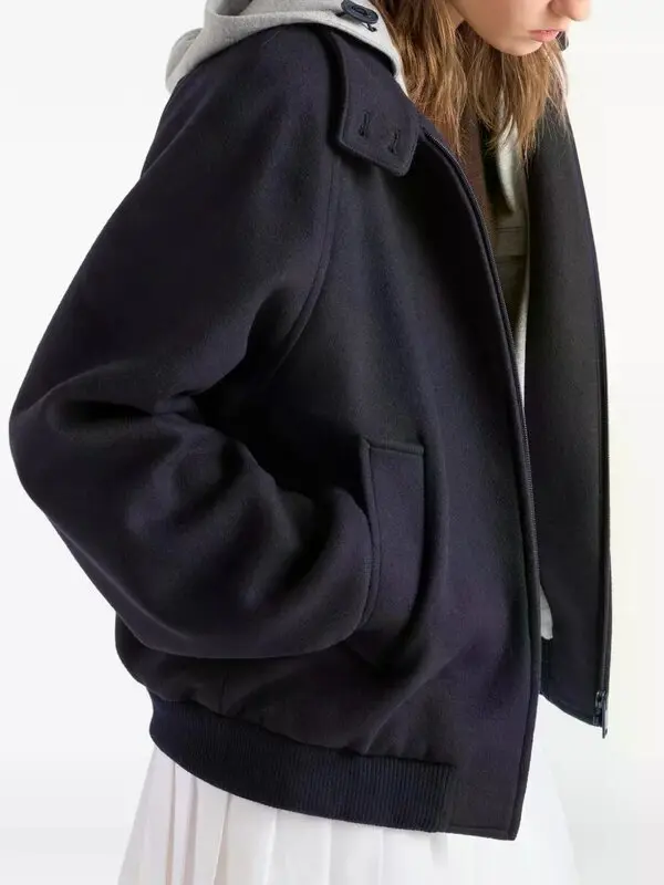 Prada Hooded Zip-up Jacket