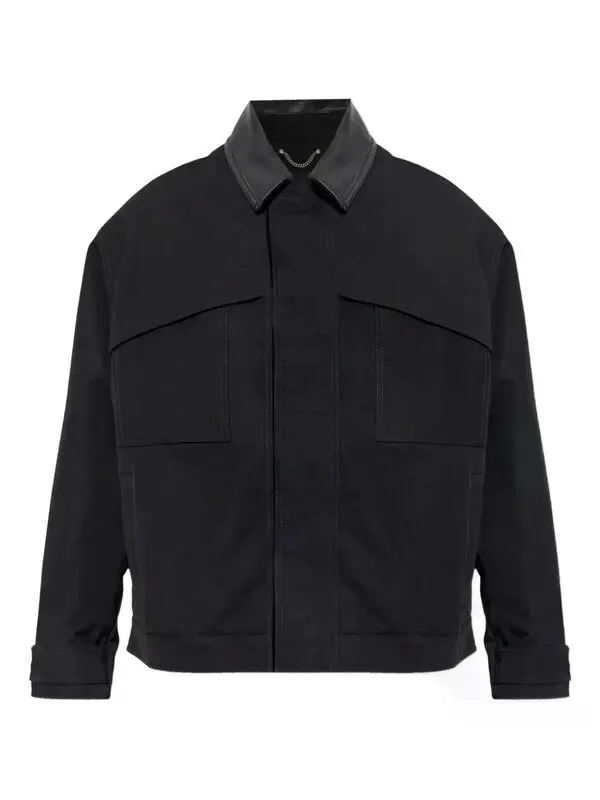GOLDEN GOOSE Leather Collar Jacket