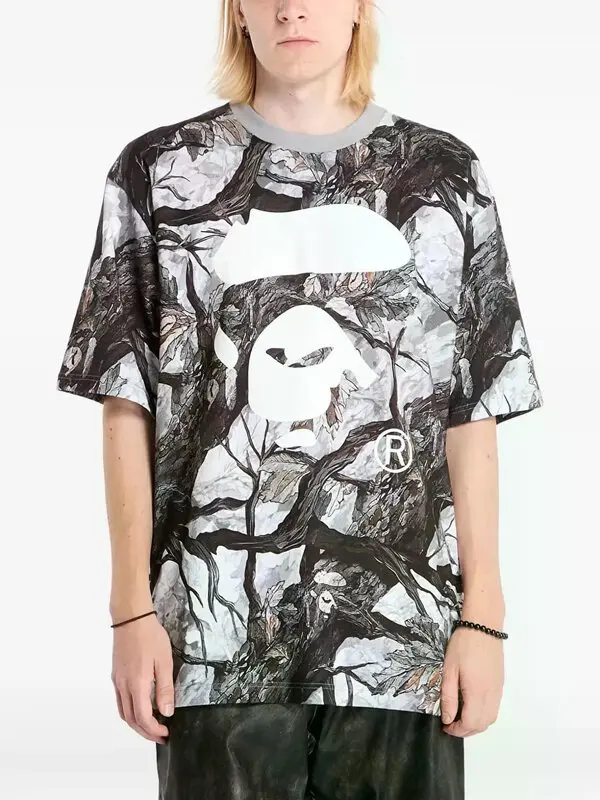 A BATHING APE Tree Edge Camo Ape Face T-shirt
