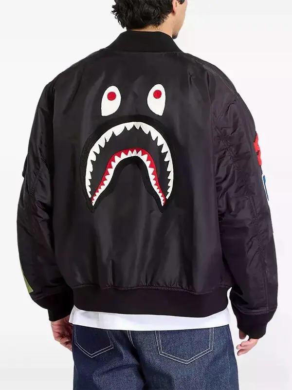A BATHING APE Shark Ma-1 Bomber Jacket