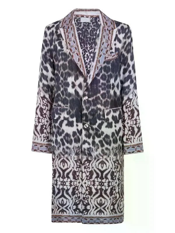 PIERRE-LOUIS MASCIA Patterned Silk Coat