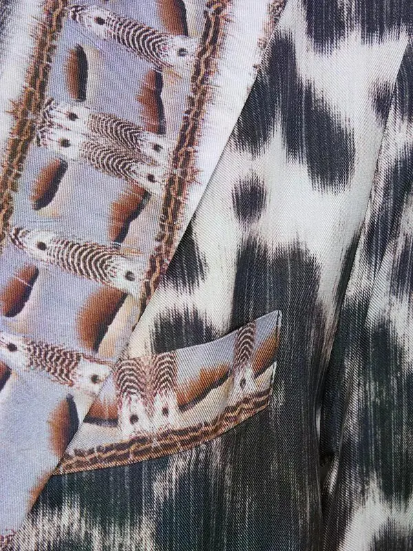 PIERRE-LOUIS MASCIA Patterned Silk Coat