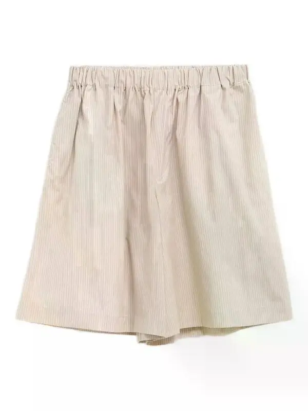 BASERANGE Claude Striped Shorts - Neutrals