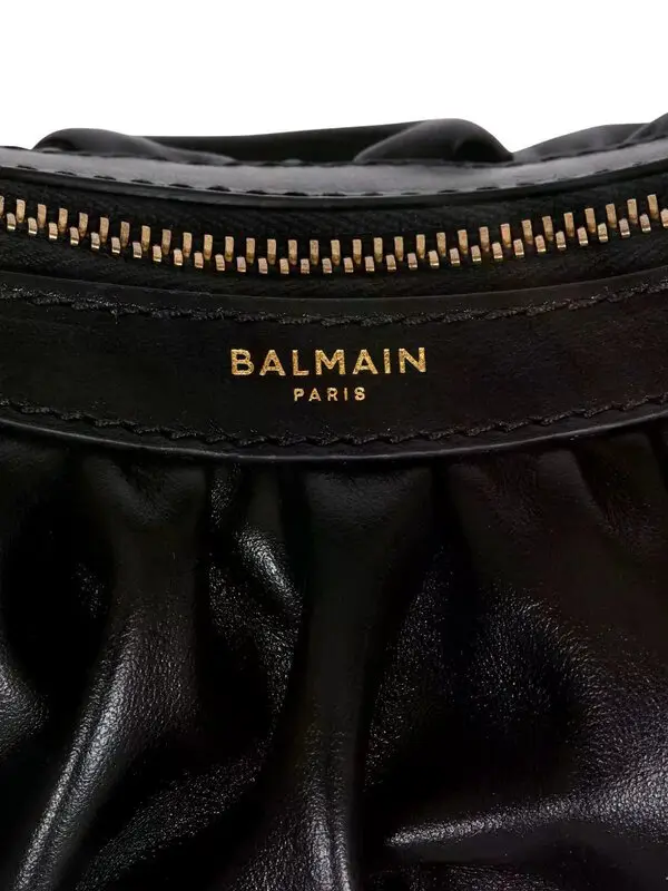 Balmain Mini Leather Tote - Black