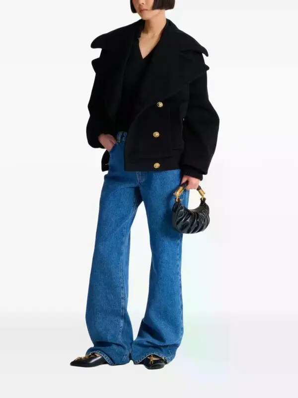 Balmain Double-breasted Pea Coat