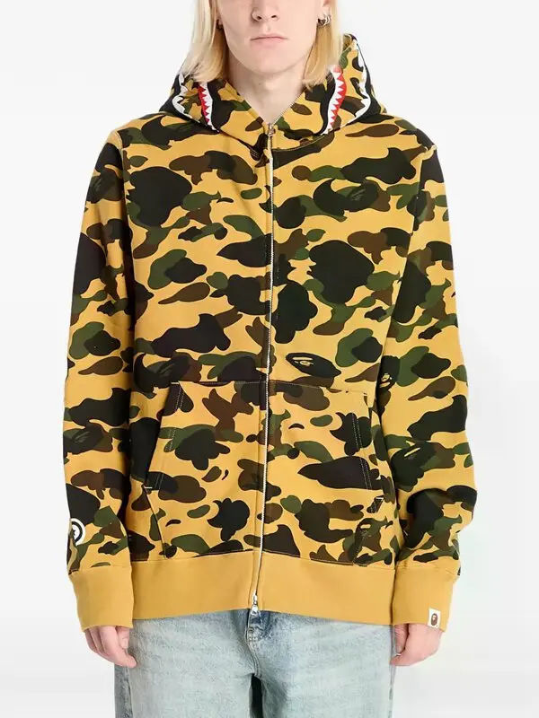 A BATHING APE 1st Camo Shark Full-zip Hoodie
