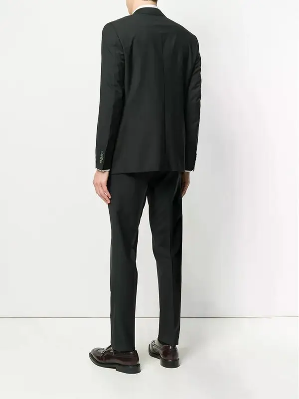 DELL'OGLIO Slim Tailored Suit - Black