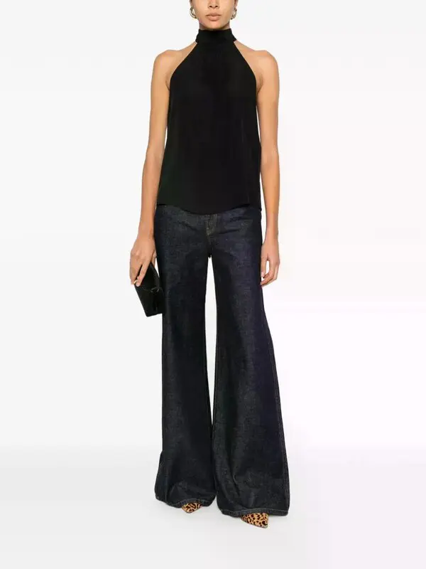 TOM FORD Ribbed Tie-neck Blouse
